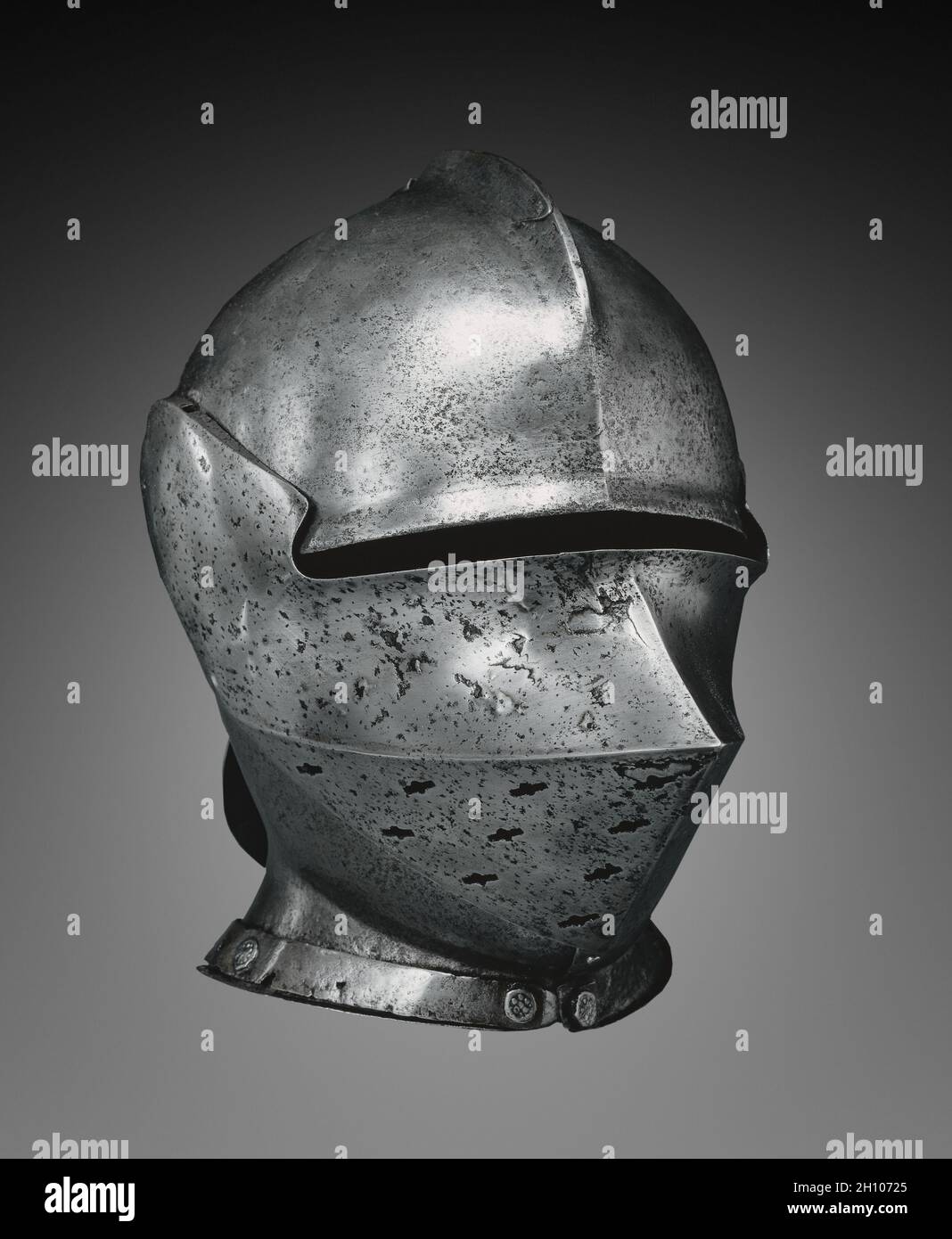 English Type Steel Armet Helmet