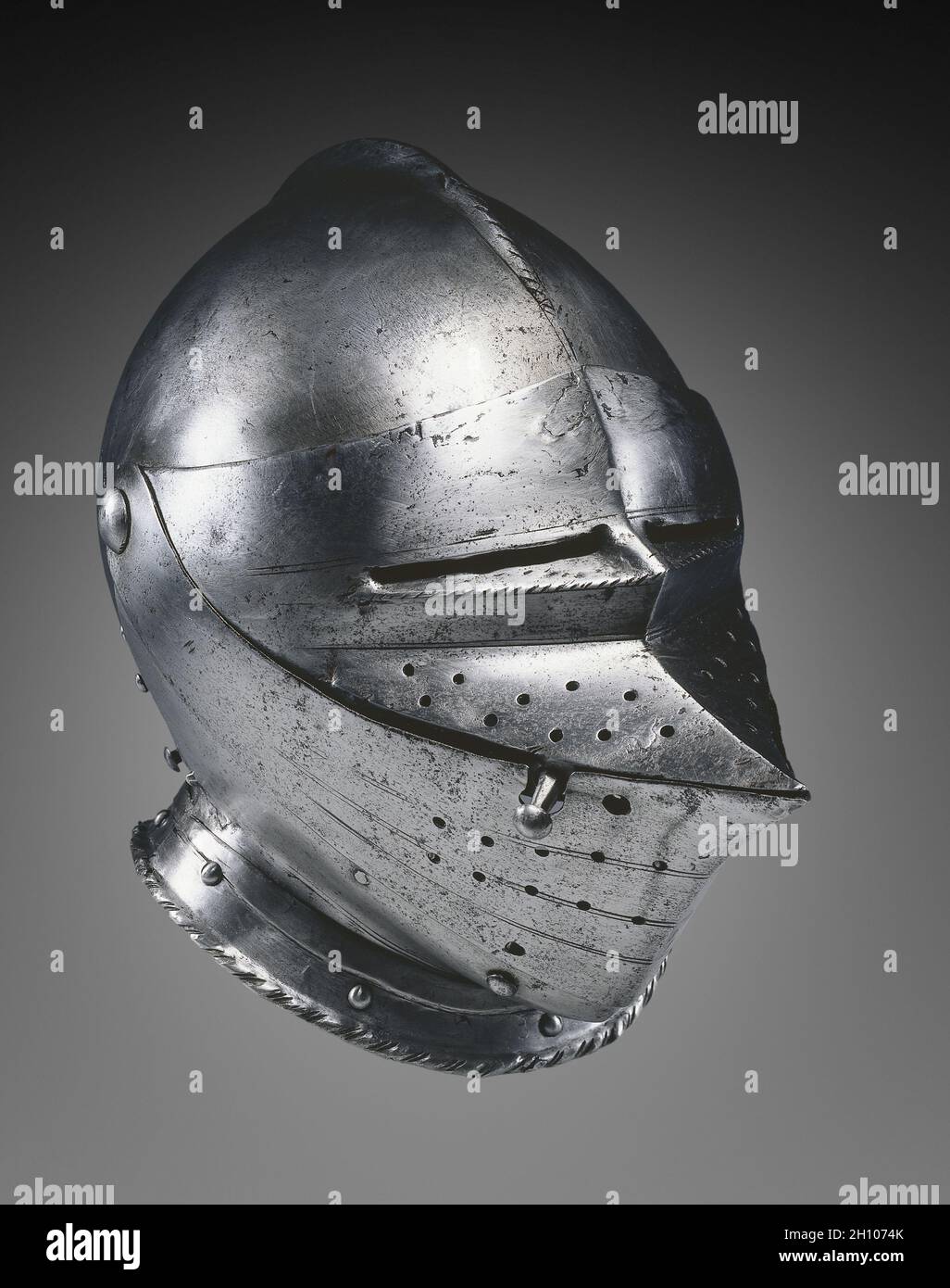 Close Helmet, c. 1510–30. Germany, 16th century. Steel with black paint ...