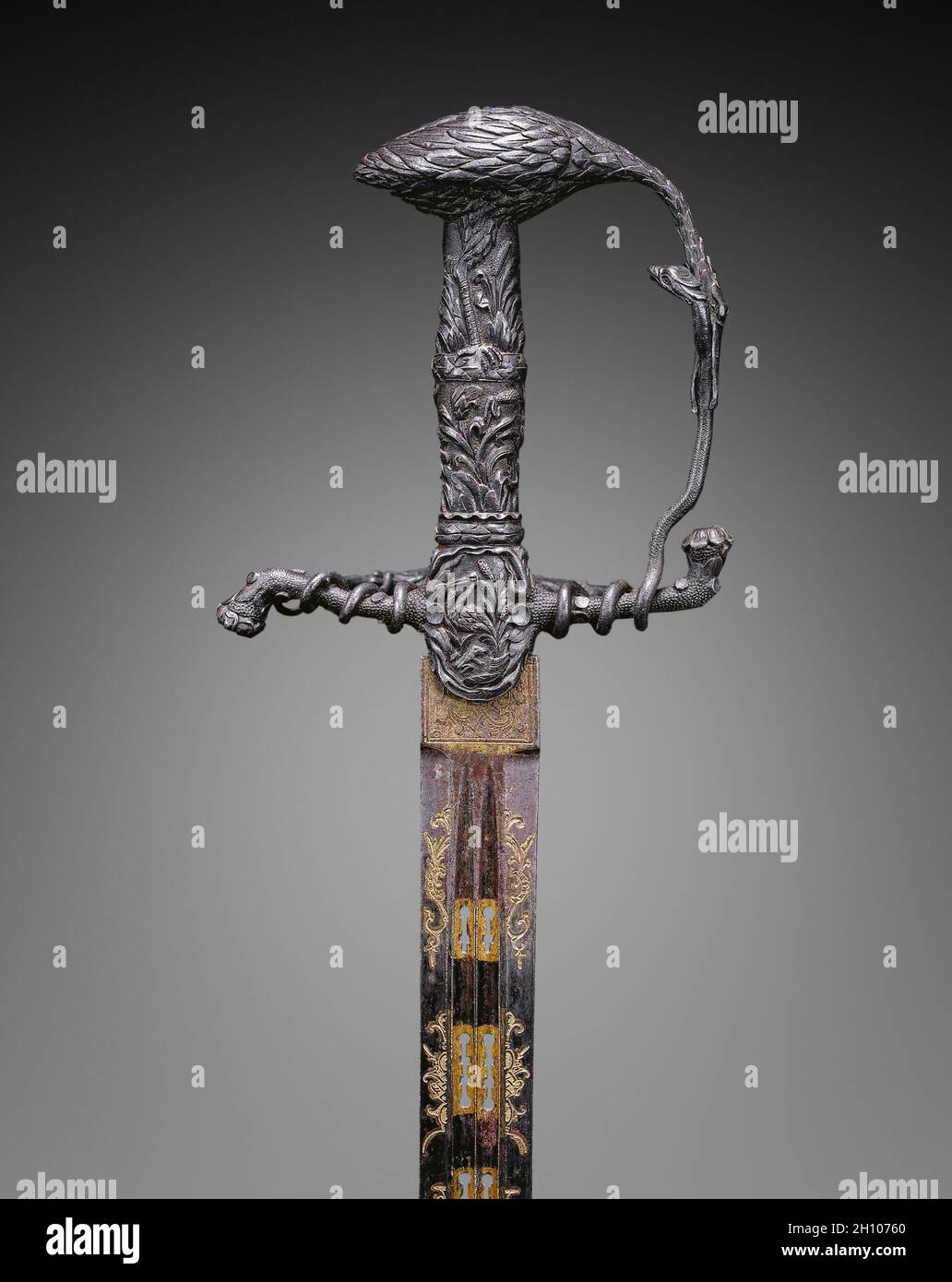 Rapier, c. 1630–50. Germany, 17th century. Steel; blued, gilded, and ...