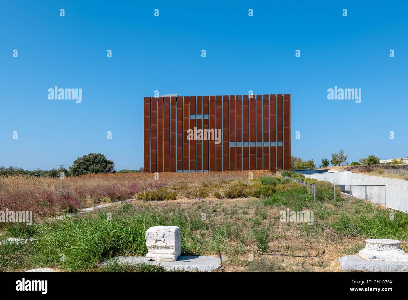 Troy, Turkey - September 2021: Troy Museum architecture, an ...