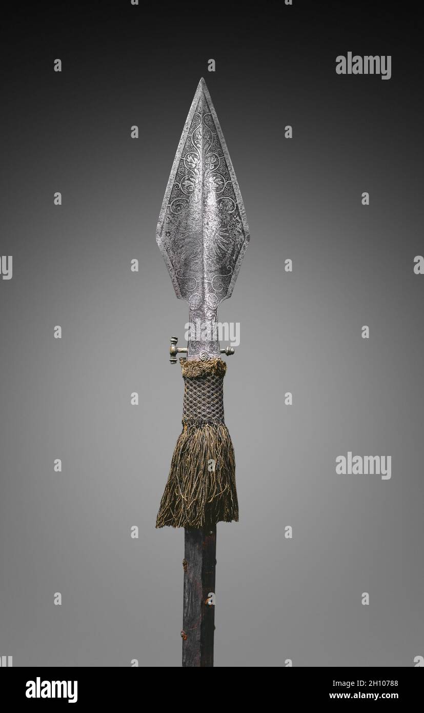 Parade Spear, c. 1570–1600. Germany, Augsburg?, 16th century. Steel ...