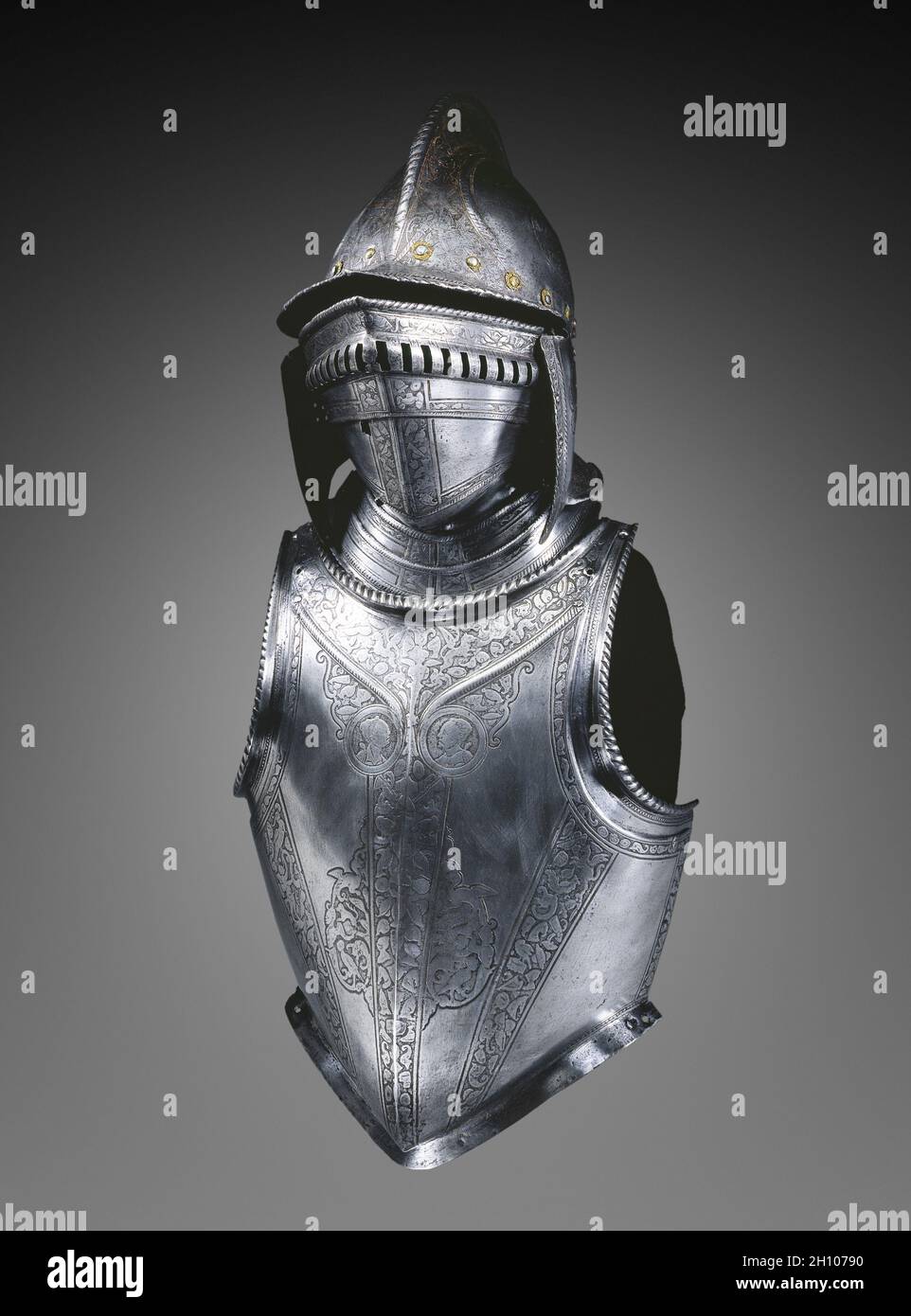 Breastplate with Etched Bands of Trophies and Medallions, c. 1550–1600 ...