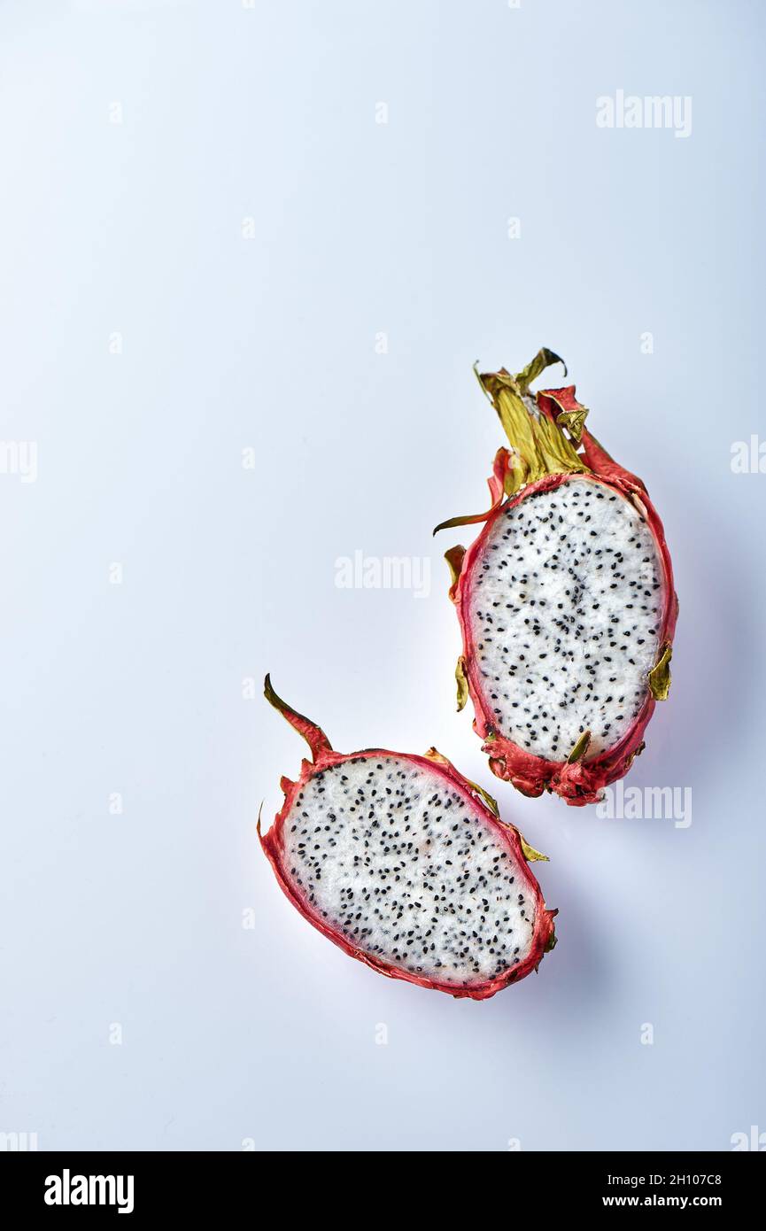 Dragon fruit on white background Stock Photo - Alamy
