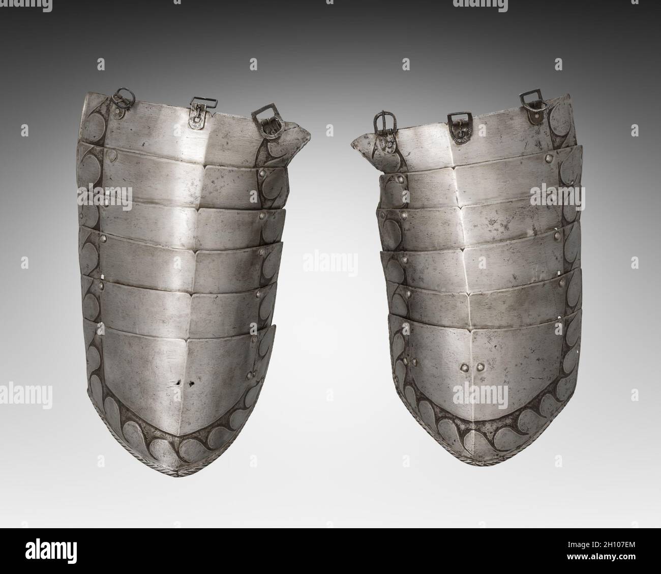 Pair of Tassets, c. 1540. Germany, 16th century. Steel; overall: 39.4 x ...