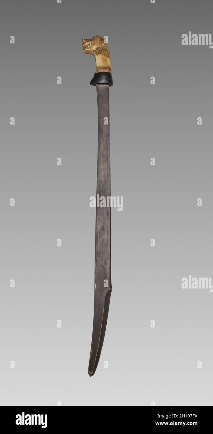 Sword and Scabbard (sword), 1700s. Java, 18th century. Steel and ivory ...