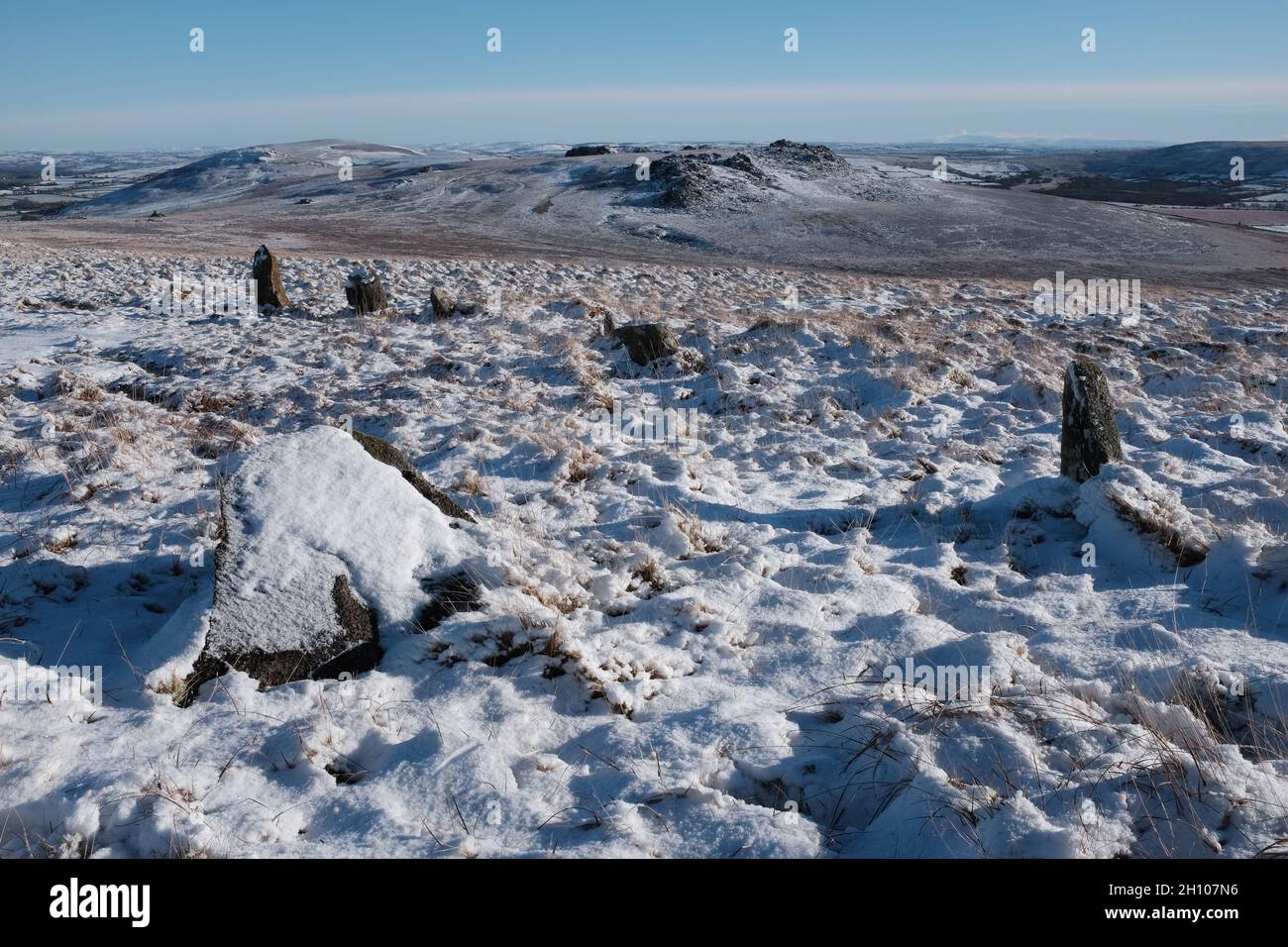 Bedd Arthur, Preseli, in winter Stock Photo - Alamy