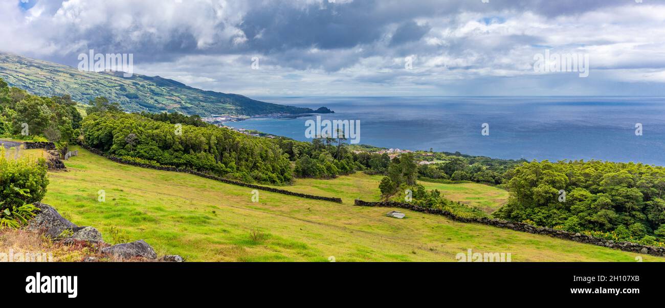 A distant view of Lajes do Pico, Pico, Azores Stock Photo - Alamy