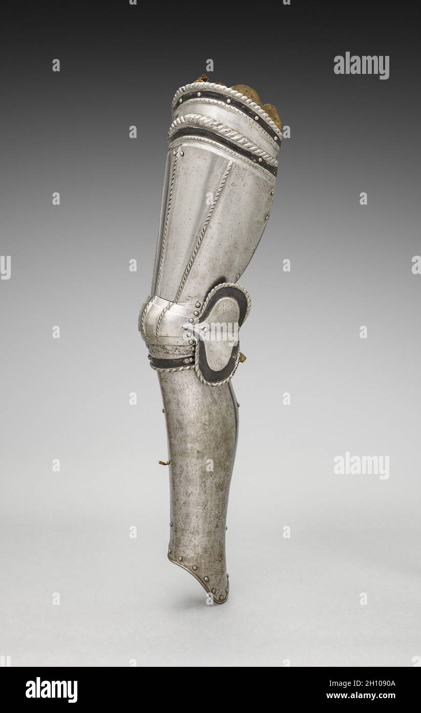 Left Leg, 1801-1900. Germany, 19th century. Steel with black paint ...
