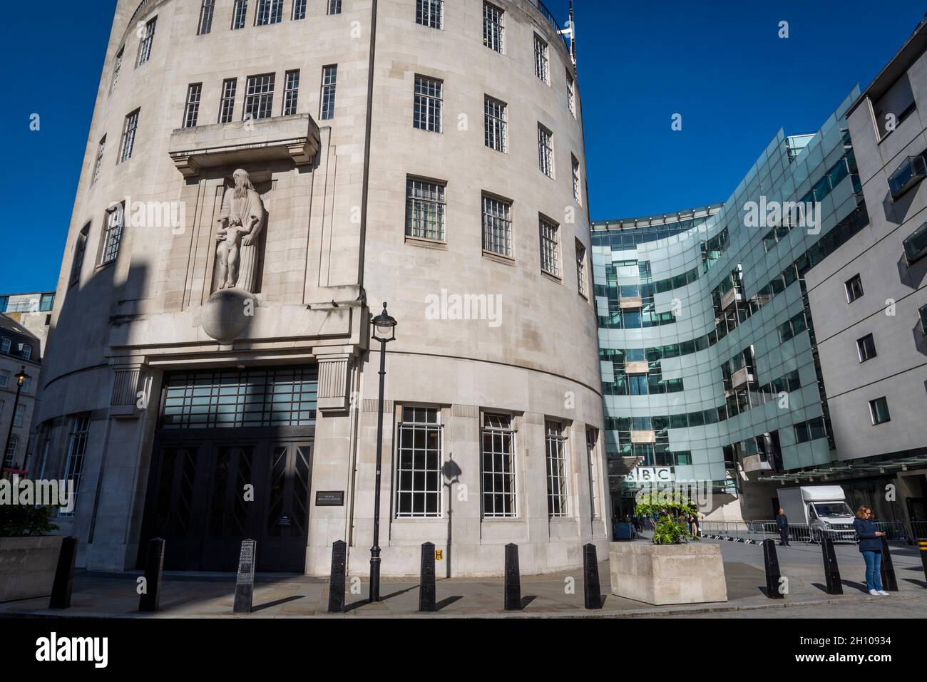 Art Deco Broadcasting House, the headquarters of the BBC in Portland ...