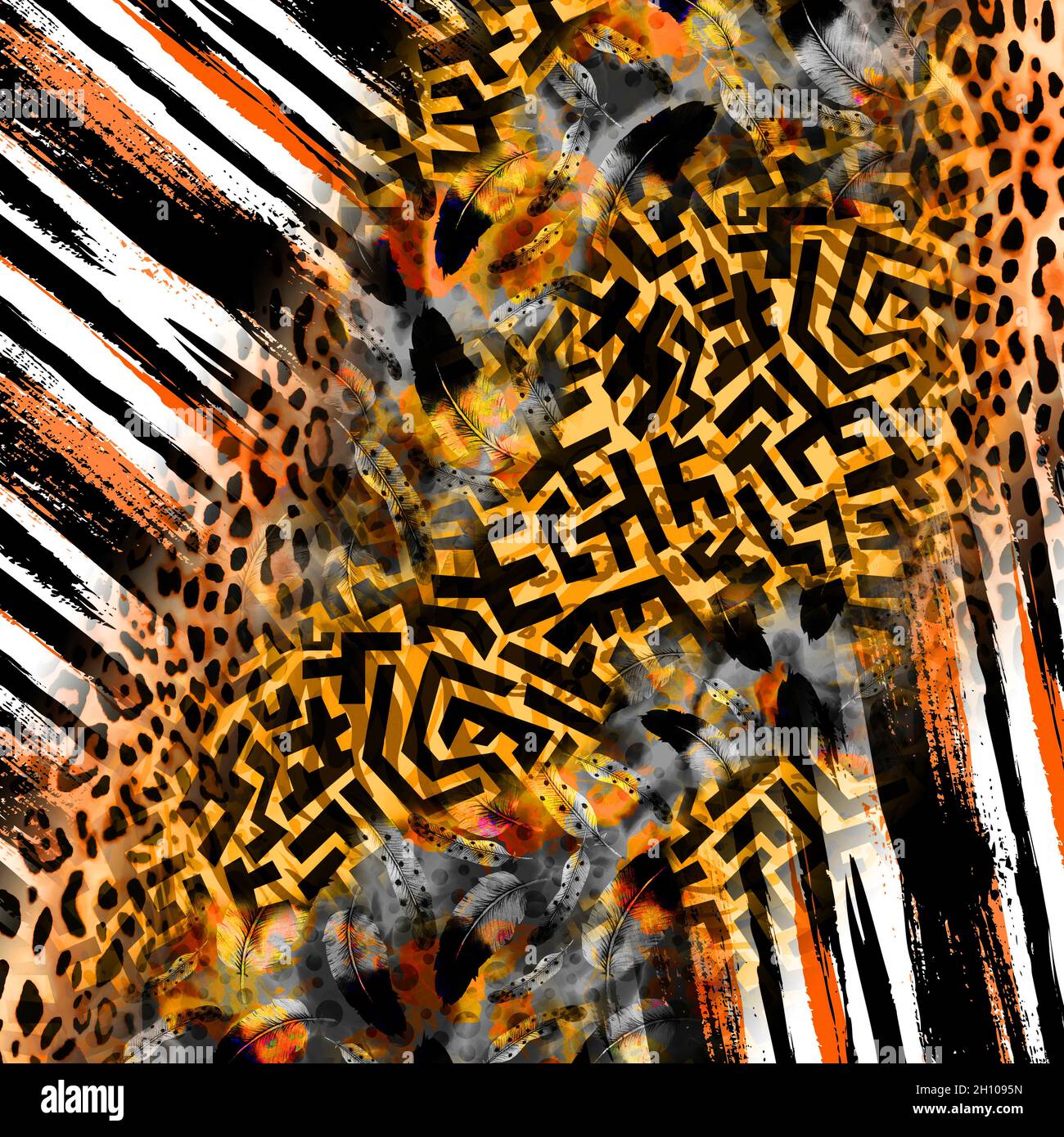 colorful textile print patterns, pillow designs Stock Photo - Alamy