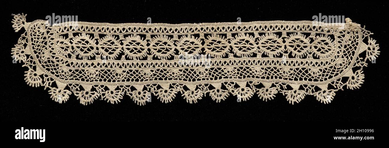 Knotted Lace Collar, 17th century. Italy, 17th century. Lace, knotting ...