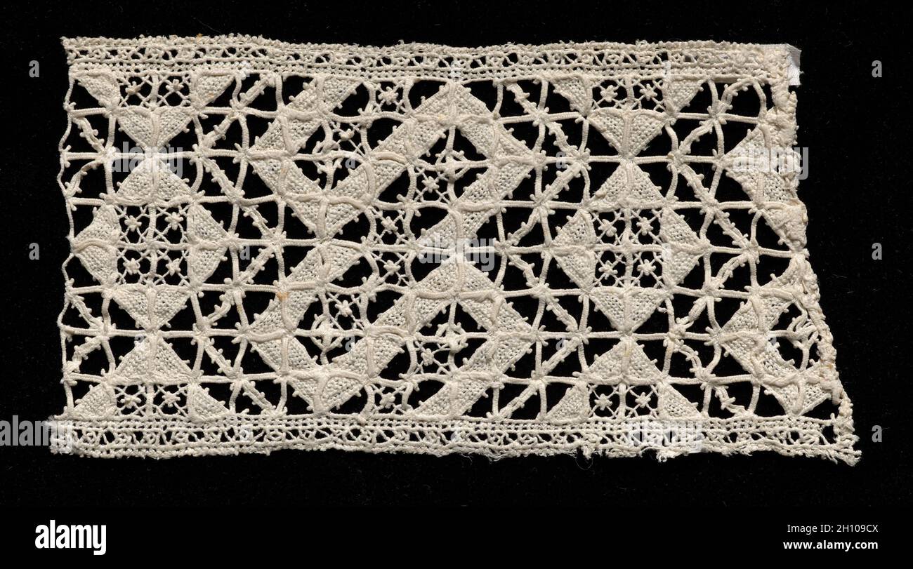Needlepoint (Cutwork) Lace Insertion, 16th century. Italy, 16th century ...