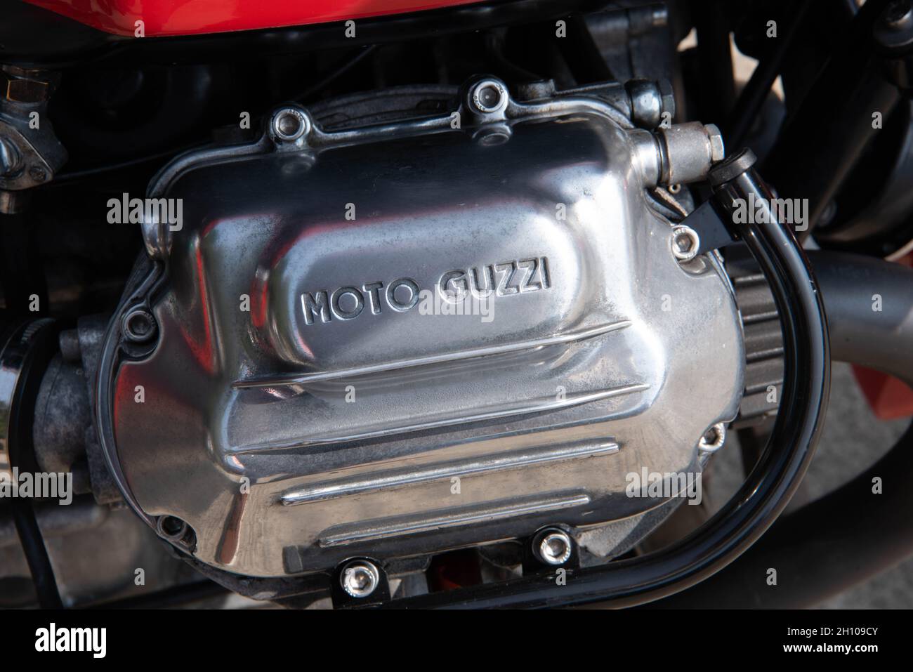 Moto Guzzi Engine Stock Photo - Alamy