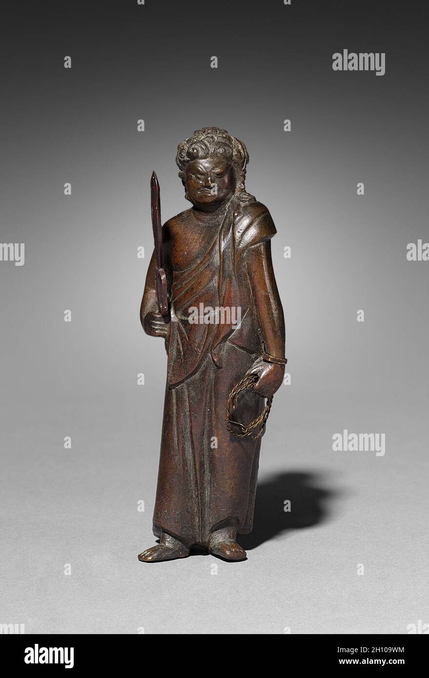 Fudō Myōō, early 1300s. Japan, Kamakura period (1185-1333). Bronze with ...