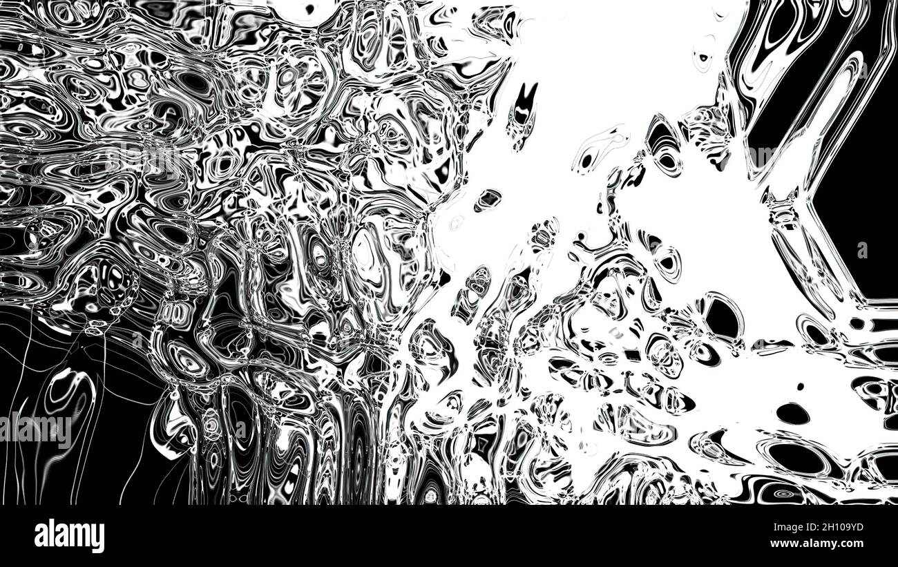 3d illustration - Abstract Psychedelic and weird Digital Futuristic ...