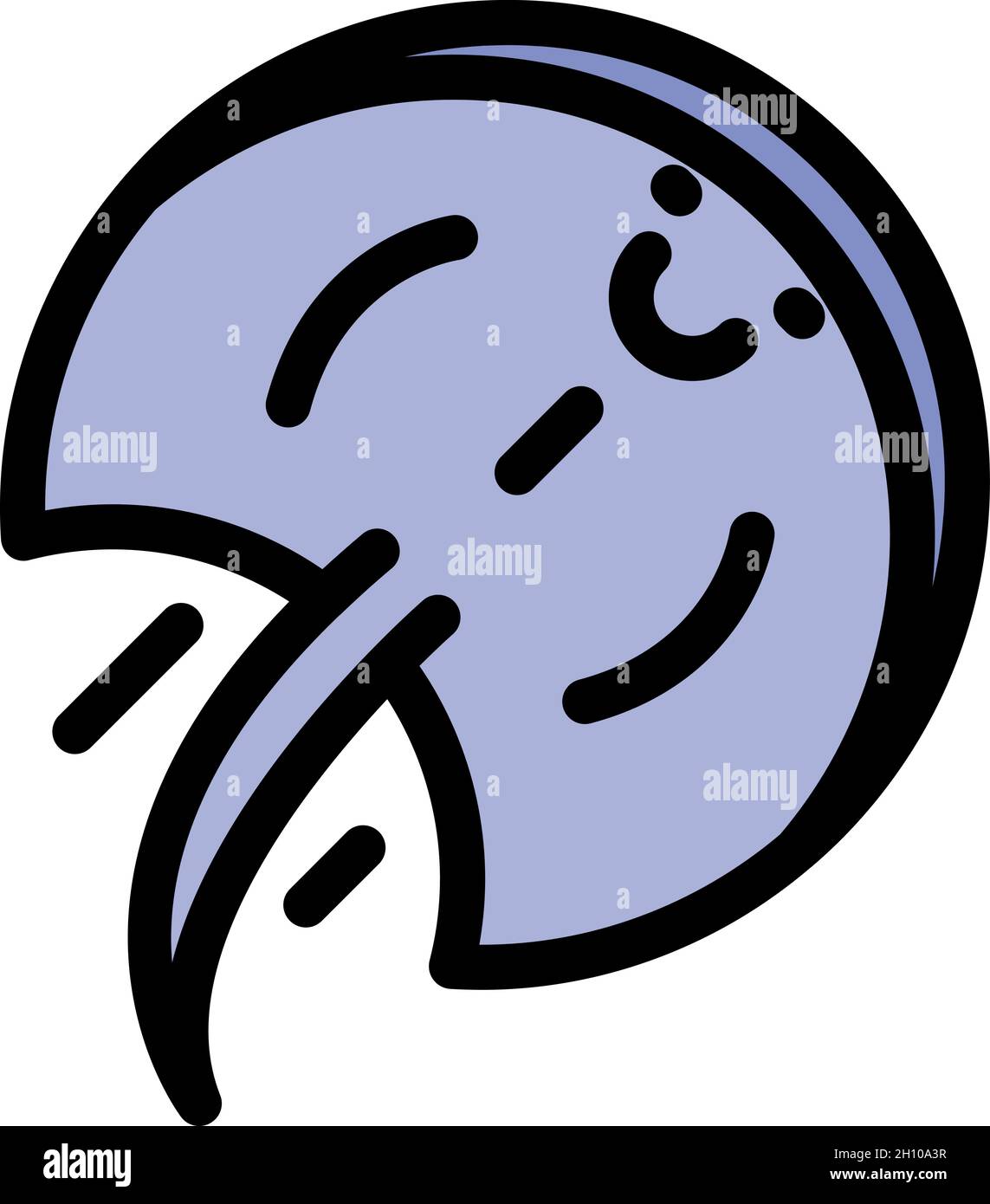 Stingray fish icon. Outline stingray fish vector icon color flat ...