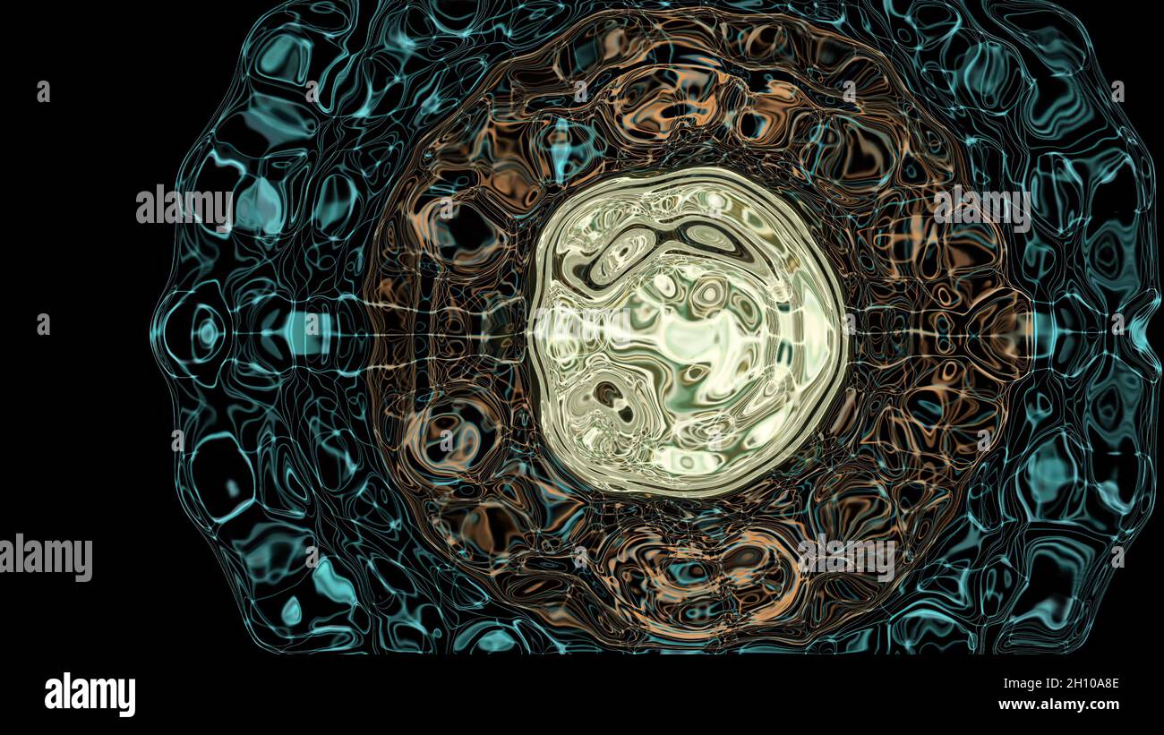 3d illustration - Abstract Psychedelic and weird Digital Futuristic ...