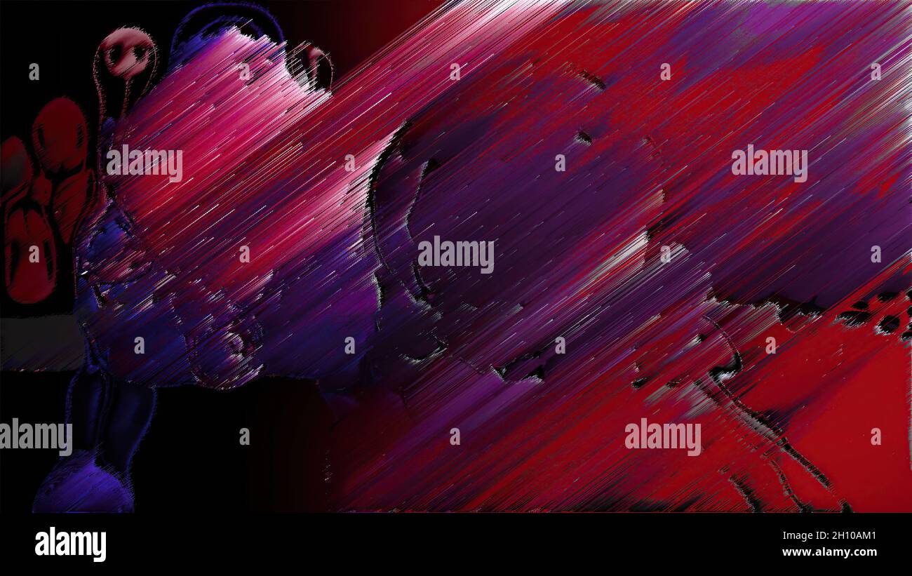 3d illustration - Abstract Screen Digital Pixel Sorting Stock Photo - Alamy