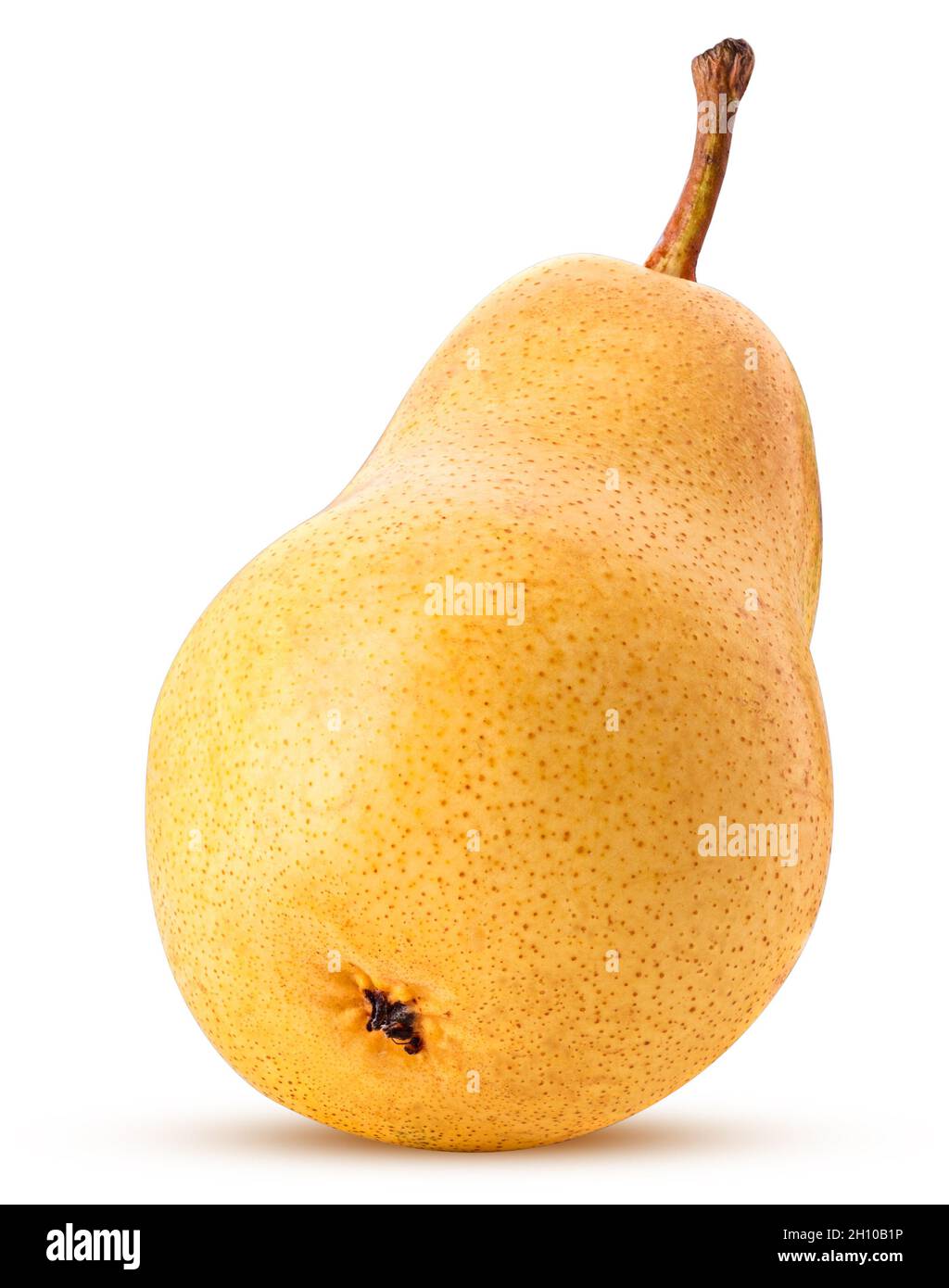 Fresh yellow pears isolated on white background. Clipping Path. Full ...
