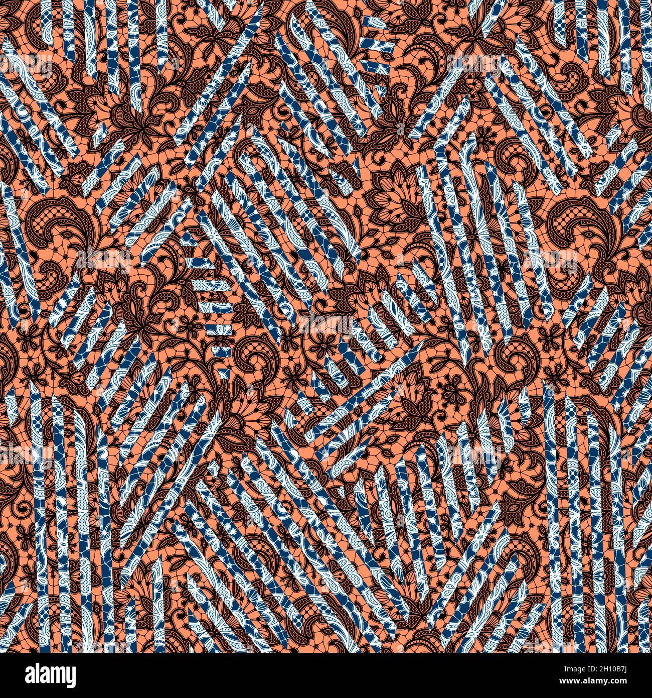 colorful textile print patterns, pillow designs Stock Photo - Alamy