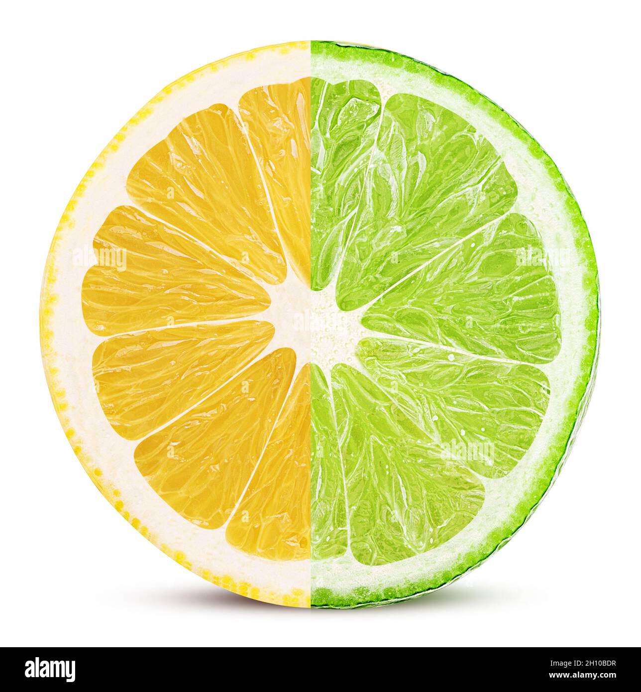 Citrus fruit. Collage of lemon and lime isolated on white background ...