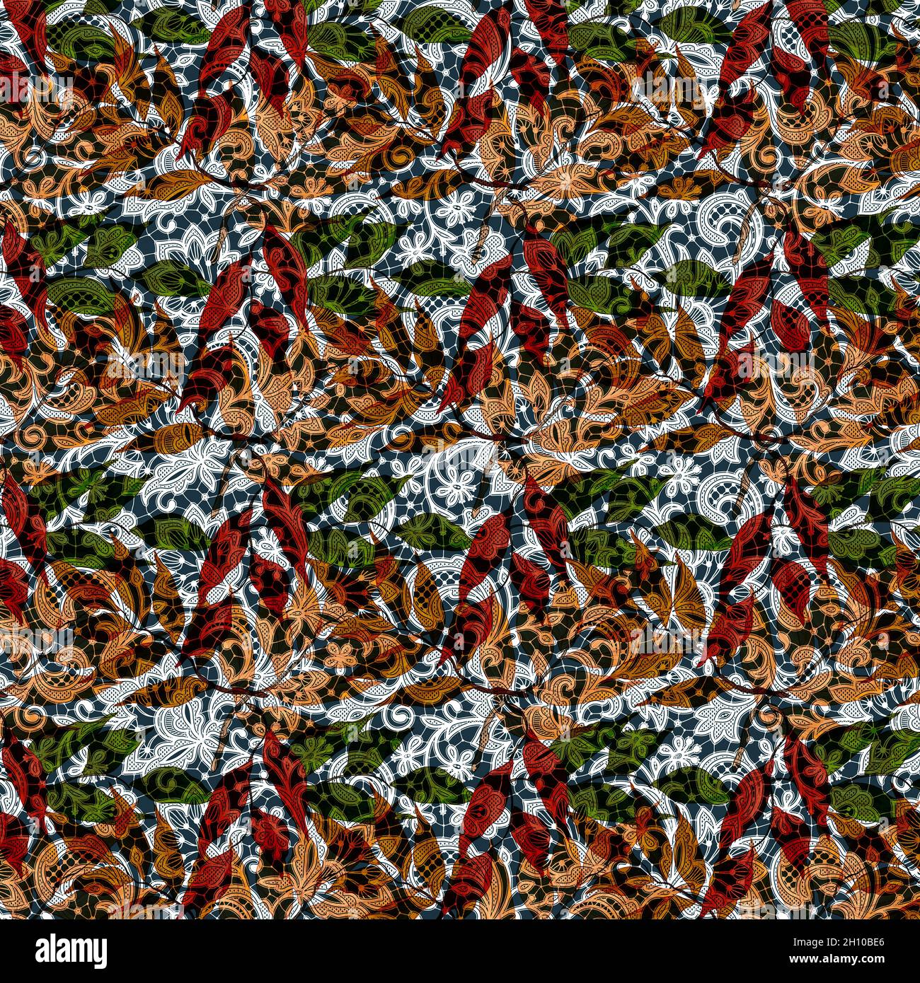 colorful textile print patterns, pillow designs Stock Photo - Alamy