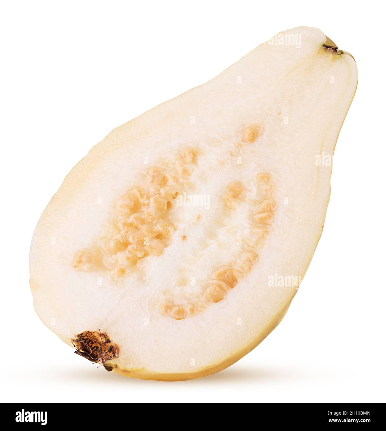 Guava fruit cut in half isolated on white background. Clipping Path ...