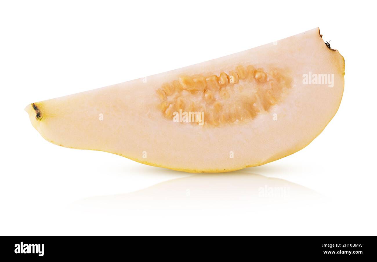 Guava fruit slice isolated on white background. Clipping Path. Full ...