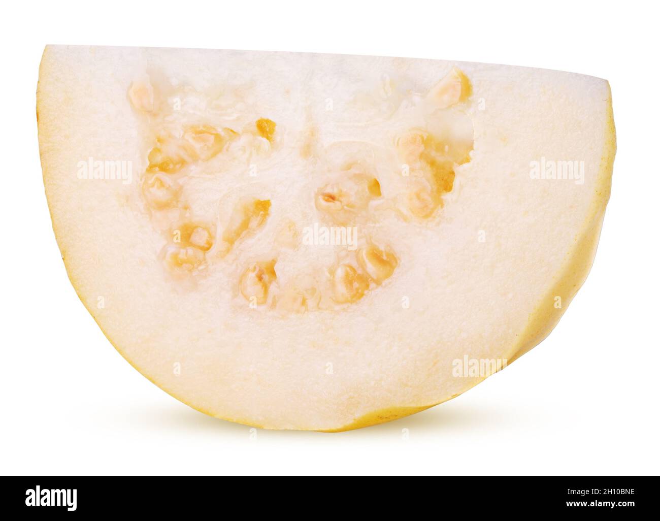 Guava slice isolated on white background. Clipping Path. Full depth of ...