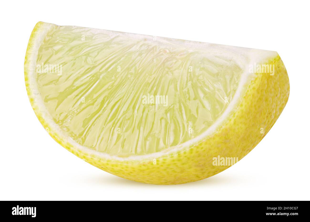 Fresh yellow lime slice isolated on white background. Clipping Path ...