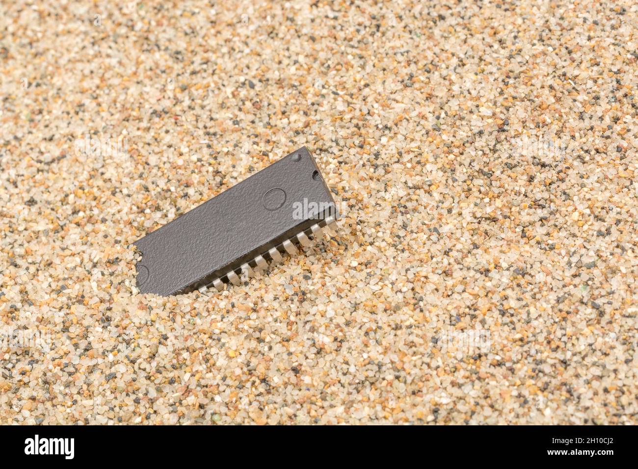 Ics buried in sand hi-res stock photography and images - Alamy
