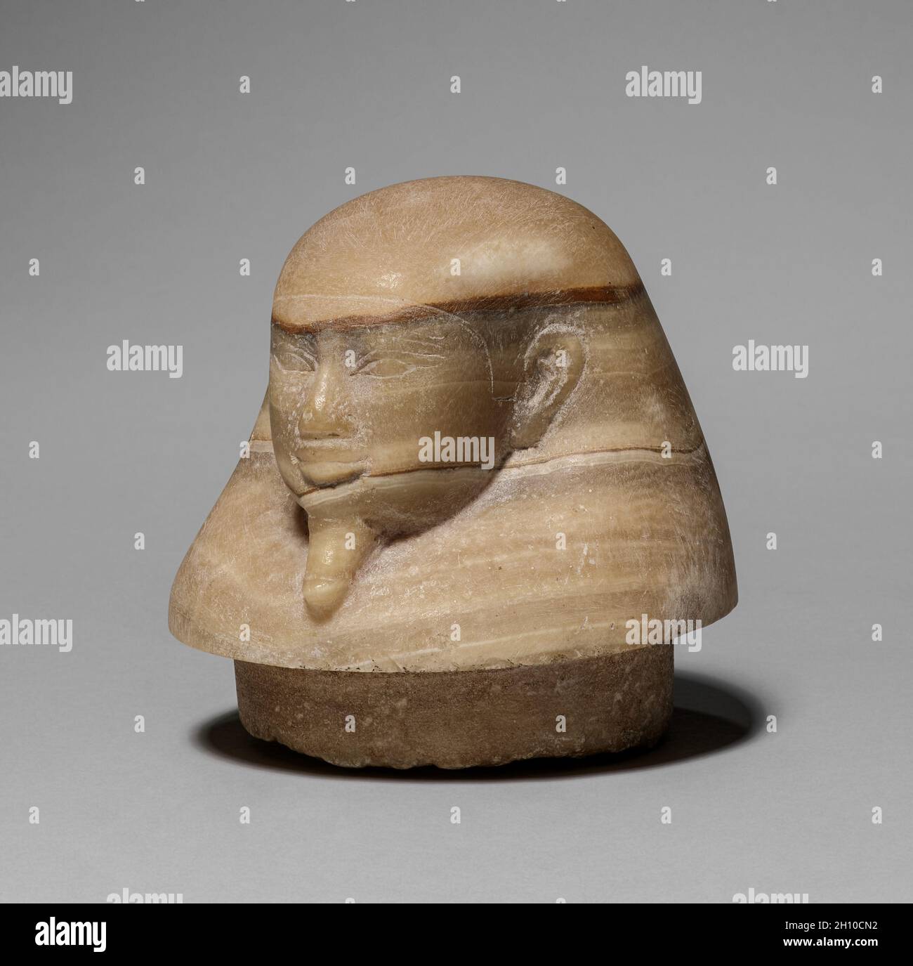 Canopic Jar with Man's Head (lid), 664-525 BC. Egypt, Late Period ...