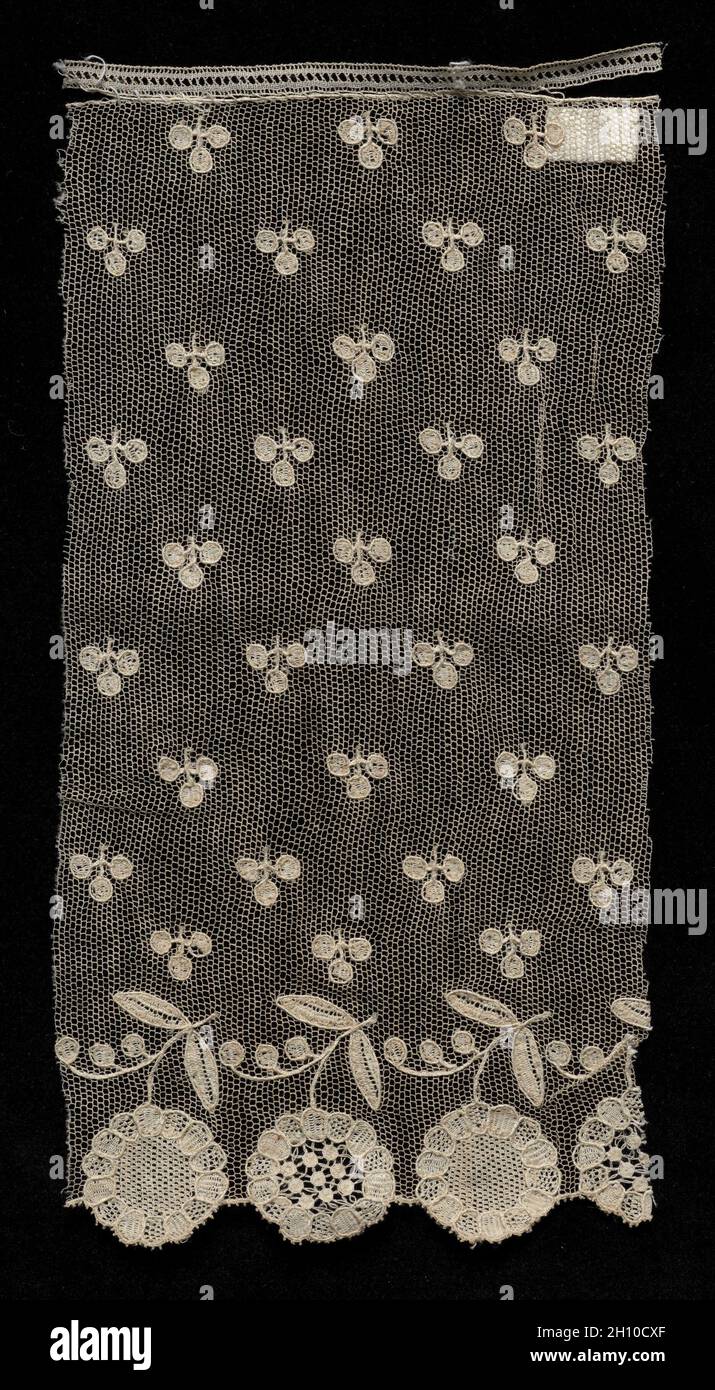 Needlepoint (Burano Point) Lace Edging, 20th century. Italy, Burano ...