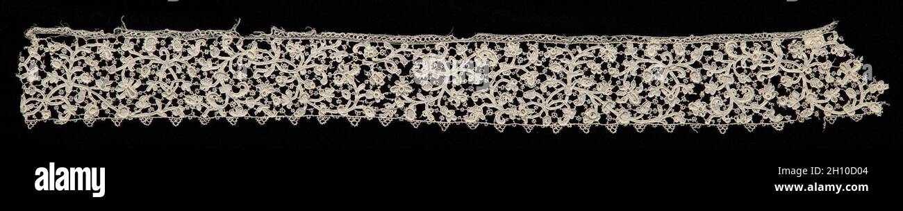 Needlepoint (Venetian Rose Point) Lace Edging, 17th century. Italy ...