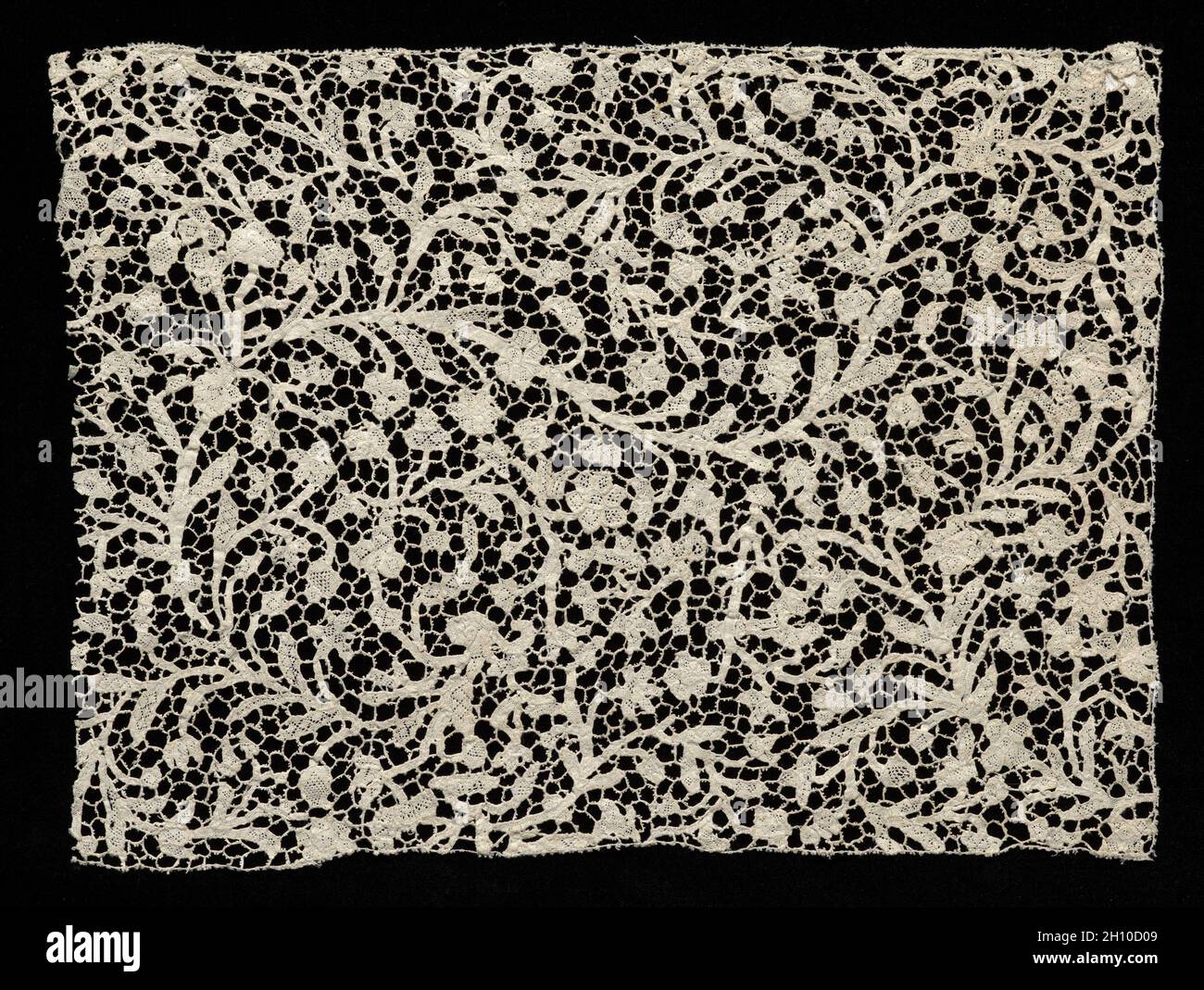 Needlepoint (Venetian Flat Point) Lace Edging, 17th century. Italy ...