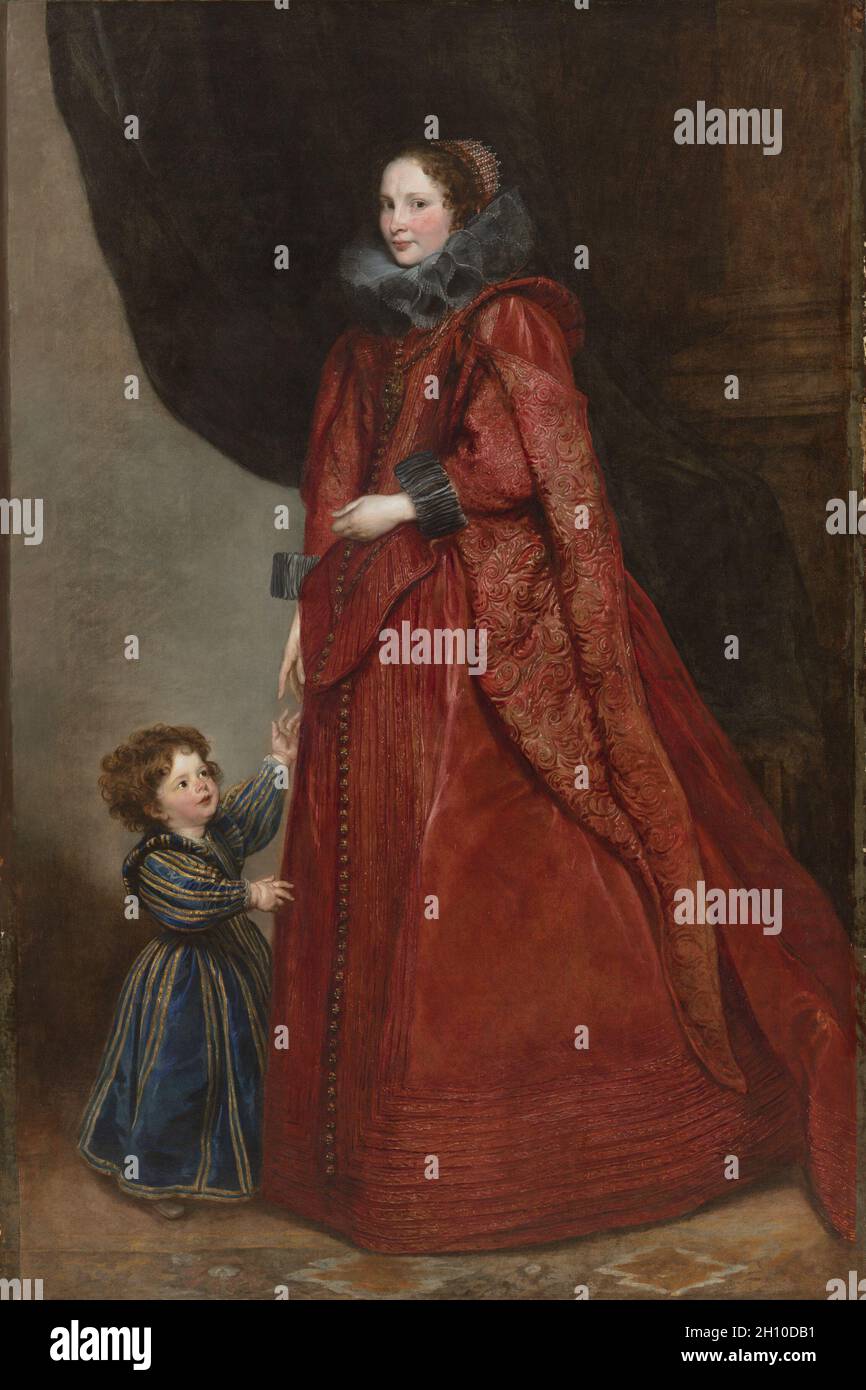 A Genoese Lady with Her Child, c. 1623–25. Anthony van Dyck (Flemish ...