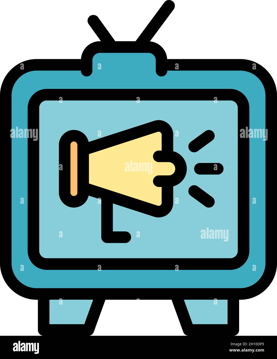 Marketing campaign icon. Outline marketing campaign vector icon color ... Marketing campaign icon. Outline marketing campaign vector icon color ...