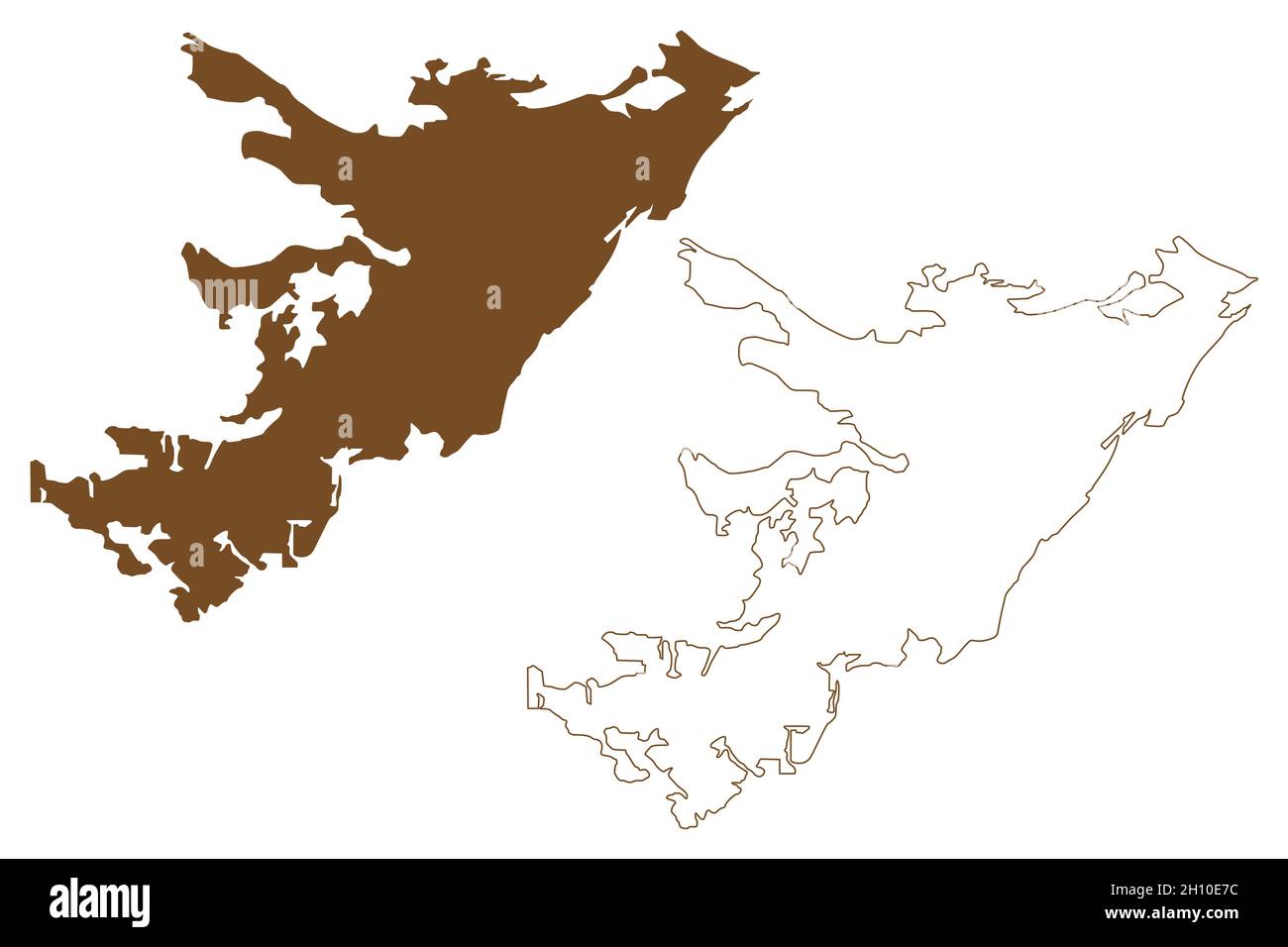 West Falkland island (Falkland Islands, South and Latin America, United ...