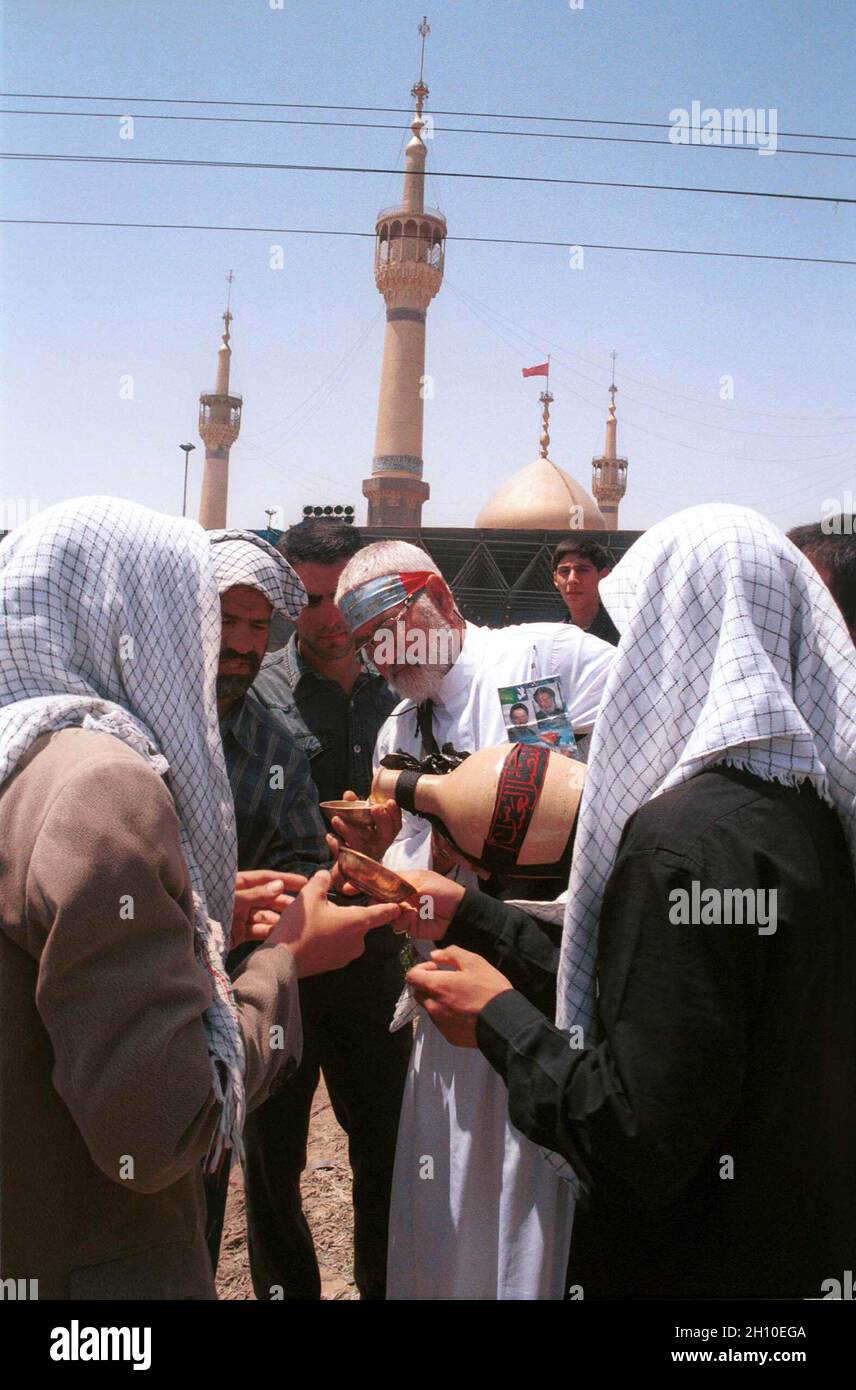 Muslim people gathering for Friday prayers at a Mosque. Iran Stock ...