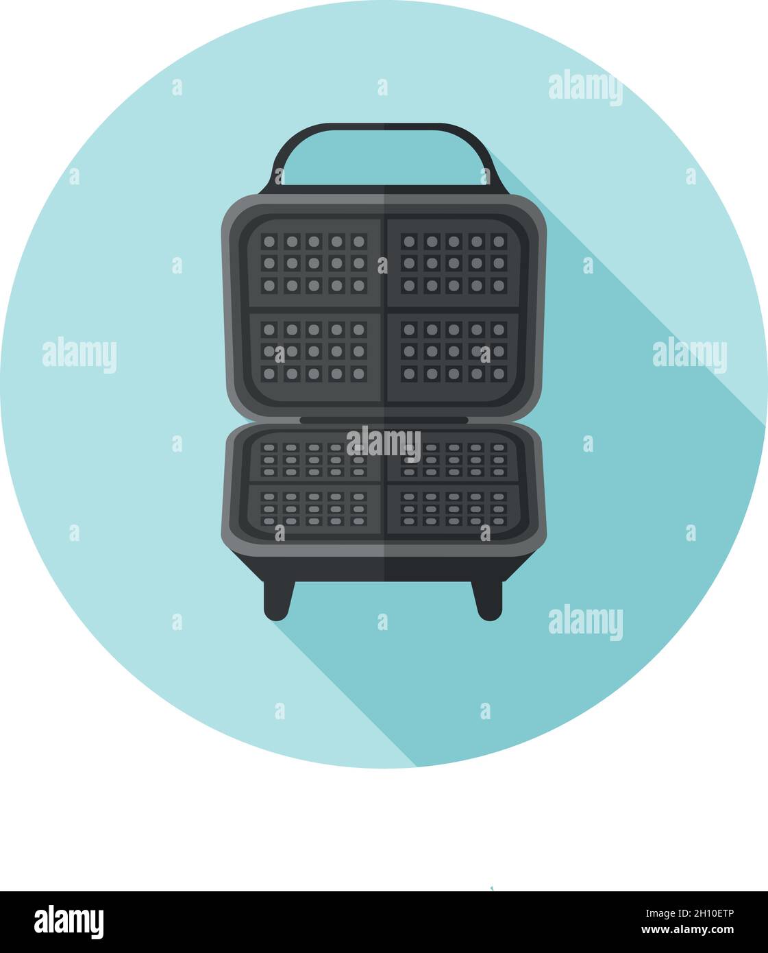 Vector flat design icon Waffle Maker Stock Vector Image & Art - Alamy