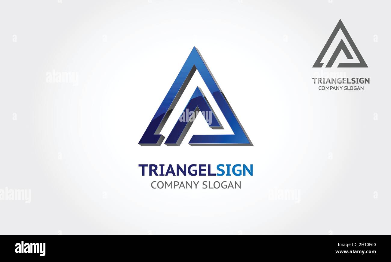 Triangel Sign Vector Logo. A great and simple logo template Stock ...