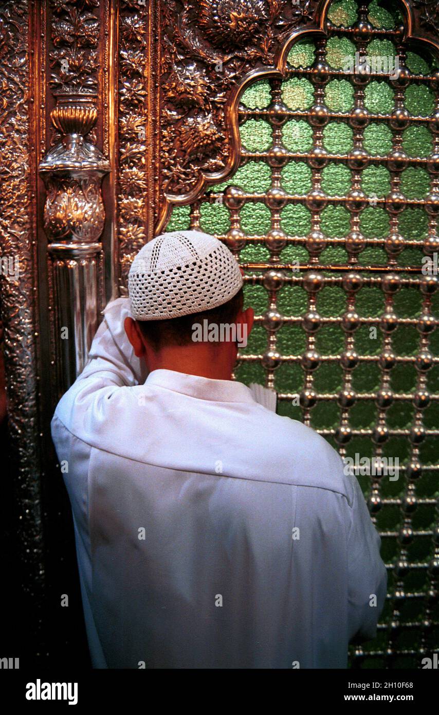 A Syrian Shiite muslim pilgrimage to Zeynab tomb the daughter of Imam ...