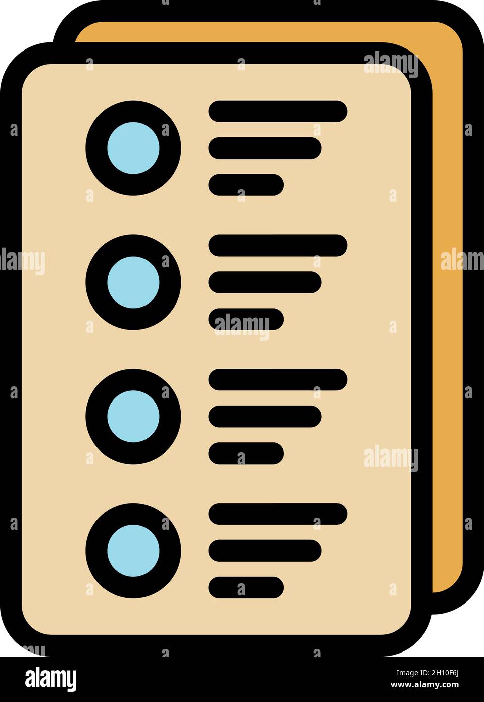 Democracy voting form icon. Outline democracy voting form vector icon ...