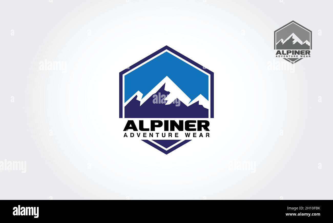 Alpiner Adventure Wear Vector Logo Template. Climbing logo, mountain ...