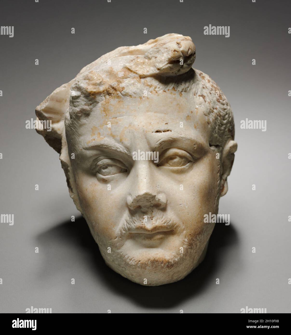 Relief Portrait Head of the Emperor Balbinus, c. 238. Italy, Roman, 3rd ...