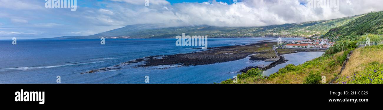 Lajes do Pico seafront Pico Azores Stock Photo - Alamy