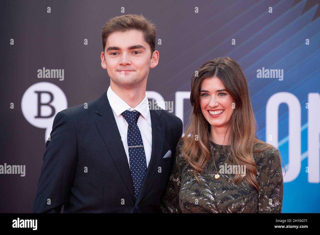 London, UK. Henry Bird and Alice Fevronia at the UK Premiere of ...