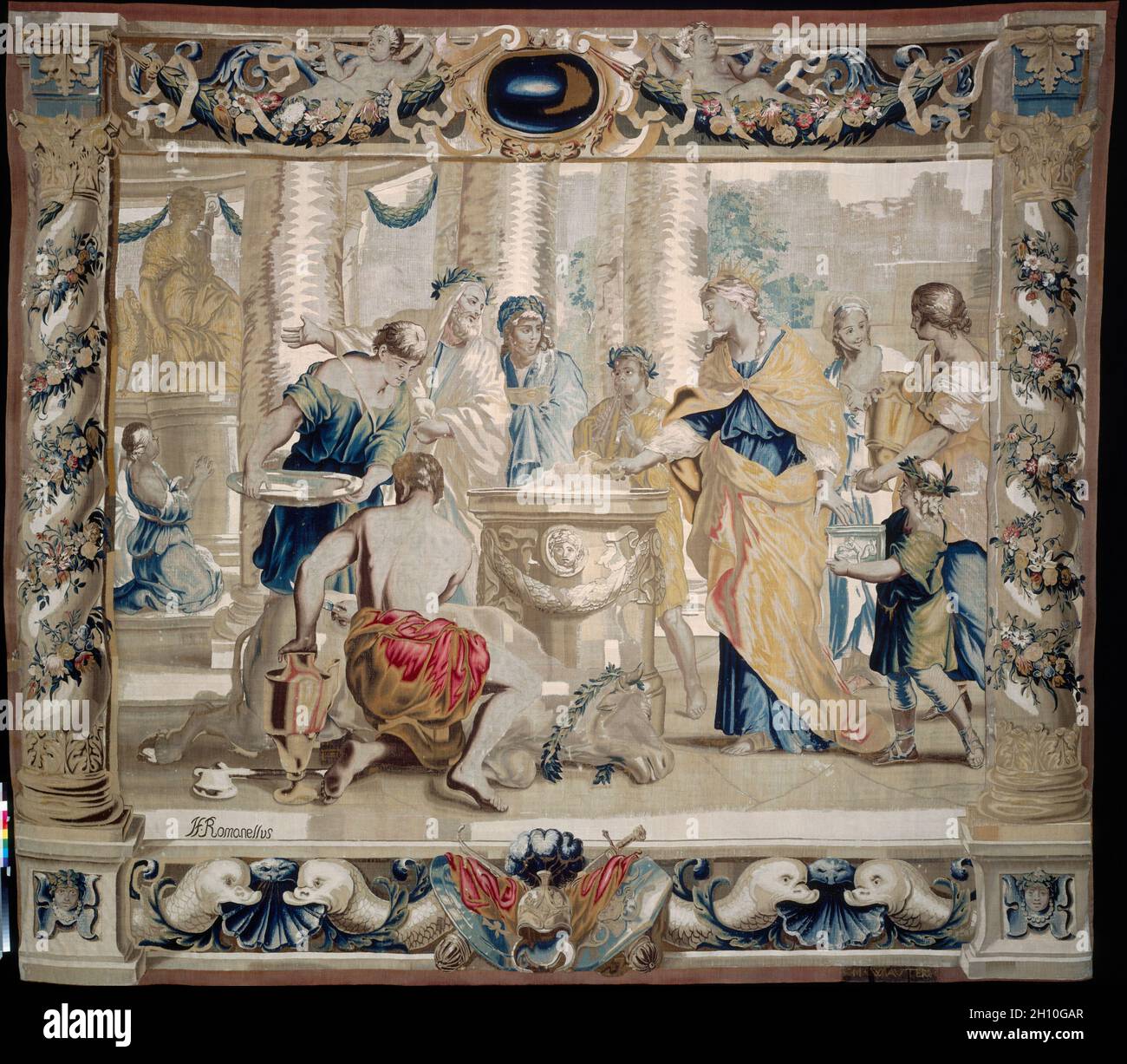 Dido Sacrifices to Juno, the Goddess of Marriage, 1679. Giovanni ...