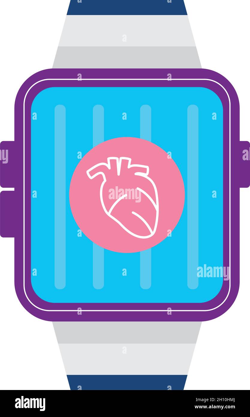 smartwatch health monitor Stock Vector Image & Art - Alamy