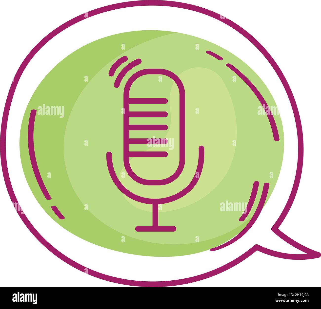 bubble with microphone Stock Vector Image & Art - Alamy